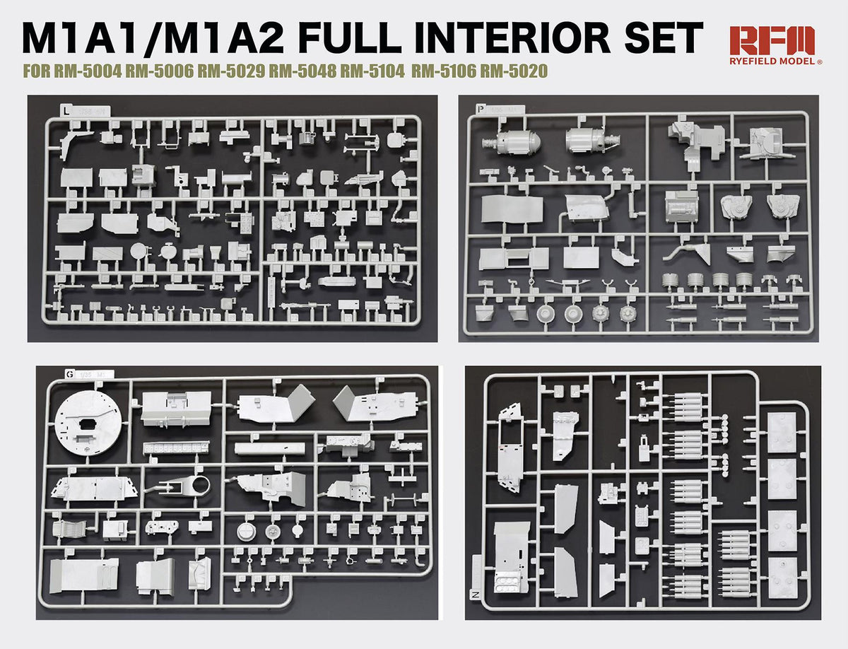 Rye Field Model RM-5121 1/35 M1A1/M1A2 Full Interior Set – D-Day Hobbies