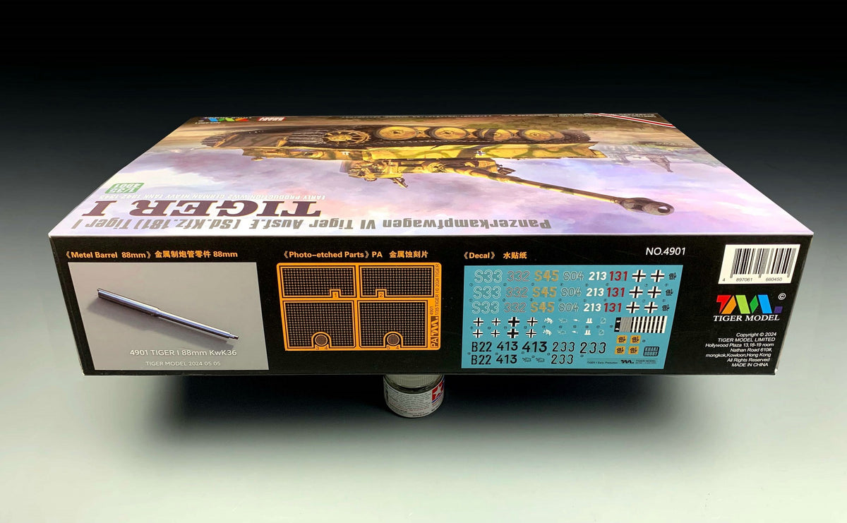 Tiger Model 4901 1/35 Tiger I Sd.Kfz 181 Pz.Kpfw.VI Ausf. E – D-Day Hobbies